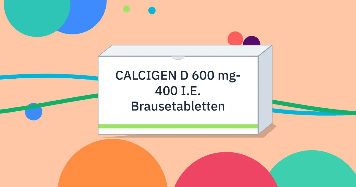 Symbolbild: Packung mit der Aufschrift CALCIGEN D 600 mg-400 I.E. Brausetabletten (PZN 00662184) – Verfügbarkeit und Bezug in Apotheken in Frankfurt am Main