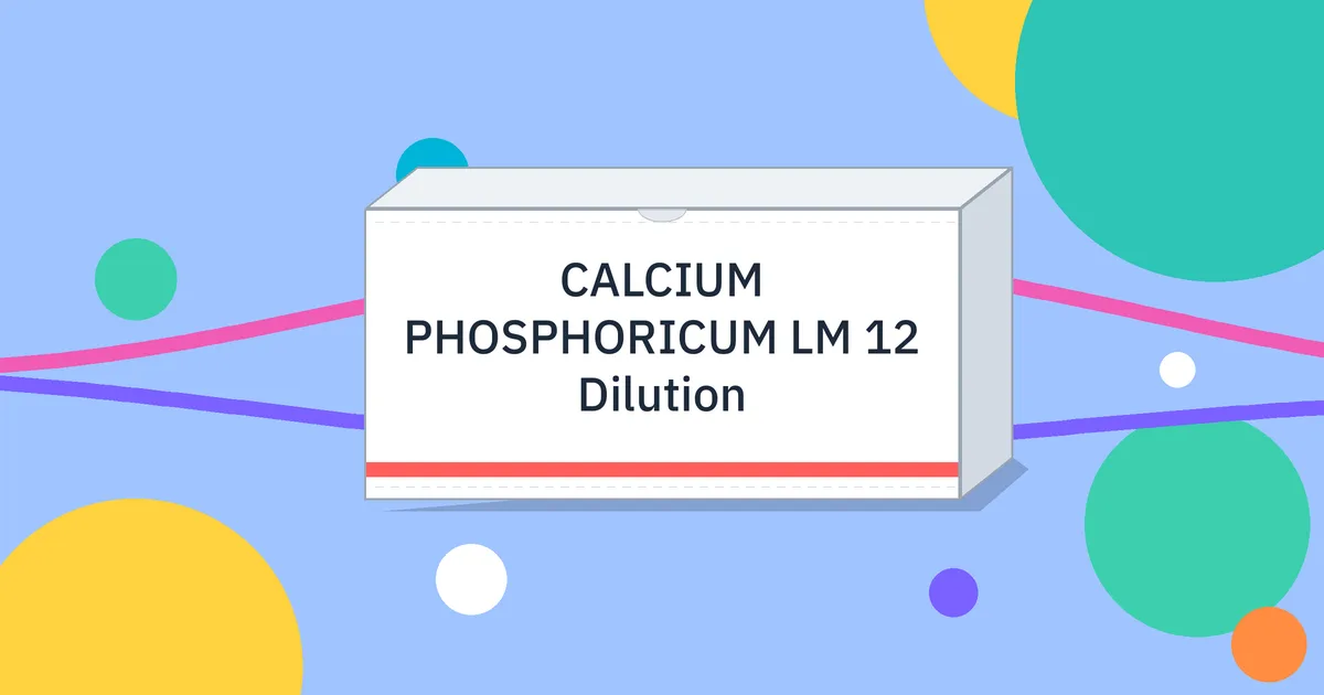 Symbolbild: Packung mit der Aufschrift CALCIUM PHOSPHORICUM LM 12 Dilution (PZN 07539570) – Verfügbarkeit und Bezug in Apotheken in Frankfurt am Main