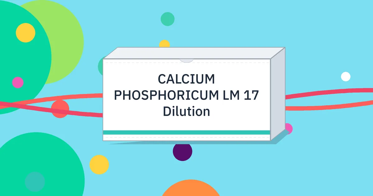 Symbolbild: Packung mit der Aufschrift CALCIUM PHOSPHORICUM LM 17 Dilution (PZN 12805281) – Verfügbarkeit und Bezug in Apotheken in Frankfurt am Main