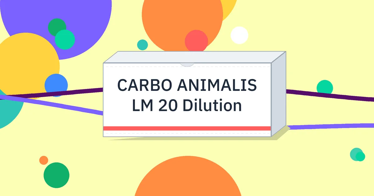 Symbolbild: Packung mit der Aufschrift CARBO ANIMALIS LM 20 Dilution (PZN 12809161) – Verfügbarkeit und Bezug in Apotheken in Frankfurt am Main