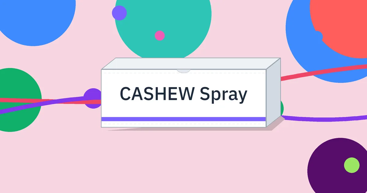 Symbolbild: Packung mit der Aufschrift CASHEW Spray (PZN 19418558) – Verfügbarkeit und Bezug in Apotheken in Frankfurt am Main