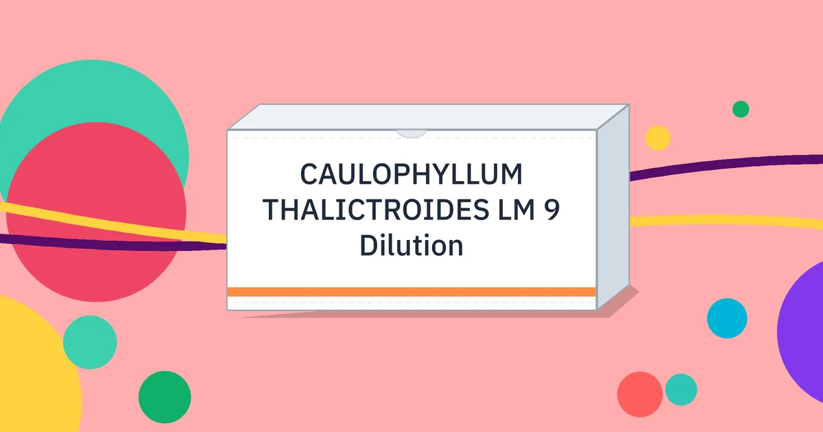 Symbolbild: Packung mit der Aufschrift CAULOPHYLLUM THALICTROIDES LM 9 Dilution (PZN 13434728) – Verfügbarkeit und Bezug in Apotheken in Frankfurt am Main