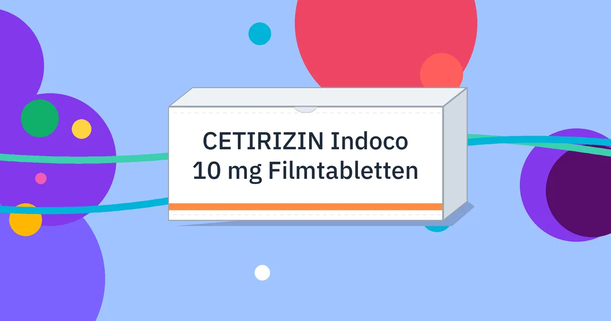 Symbolbild: Packung mit der Aufschrift CETIRIZIN Indoco 10 mg Filmtabletten (PZN 18725057) – Verfügbarkeit und Bezug in Apotheken in Frankfurt am Main