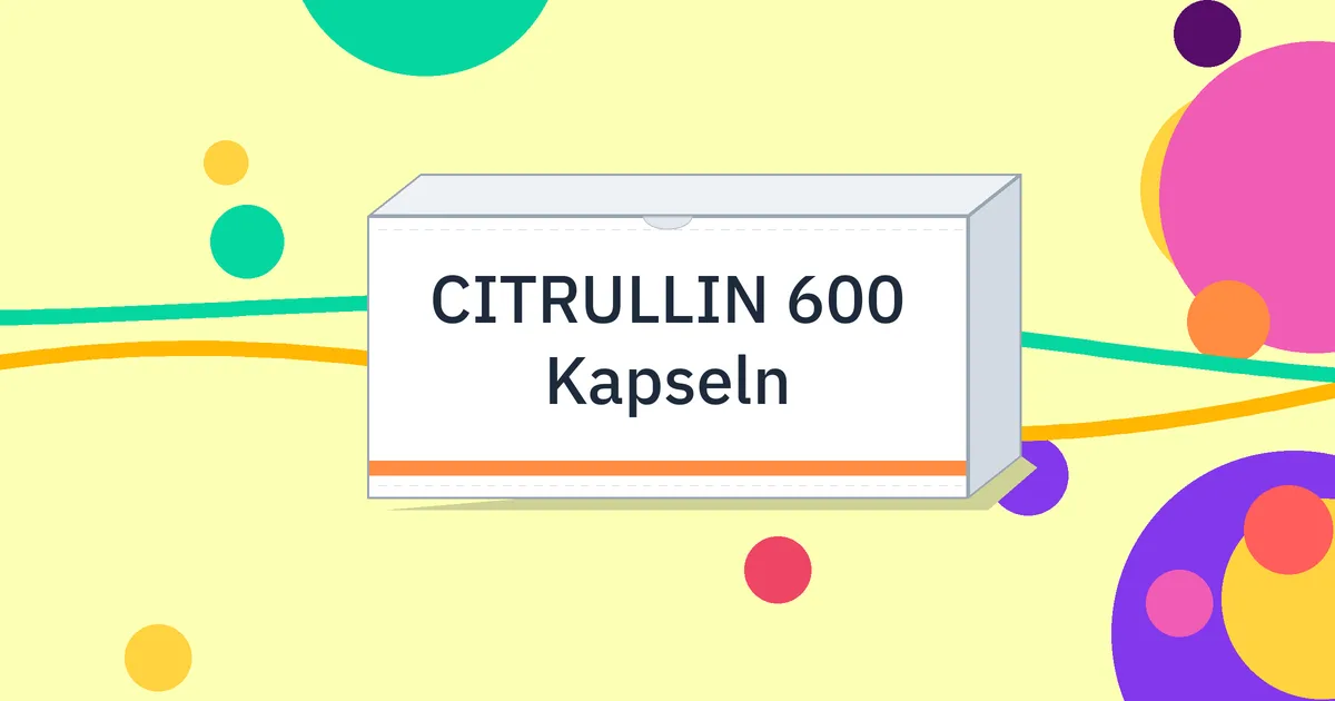 Symbolbild: Packung mit der Aufschrift CITRULLIN 600 Kapseln (PZN 18665361) – Verfügbarkeit und Bezug in Apotheken in Frankfurt am Main