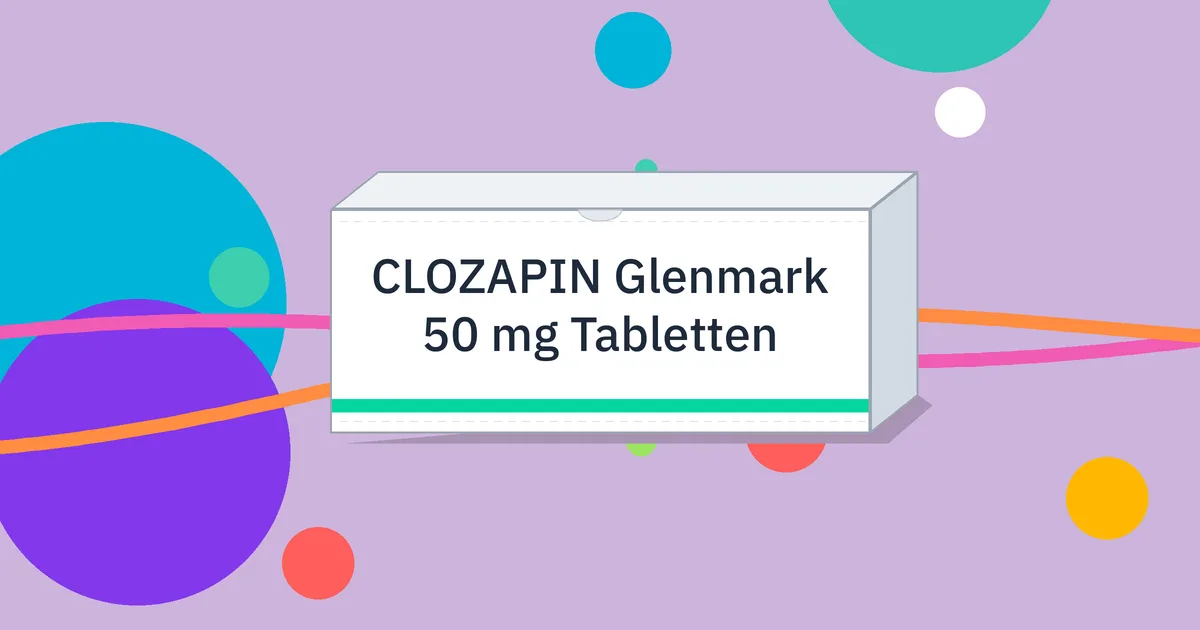 Symbolbild: Packung mit der Aufschrift CLOZAPIN Glenmark 50 mg Tabletten (PZN 11532444) – Verfügbarkeit und Bezug in Apotheken in Frankfurt am Main
