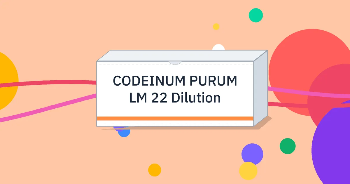 Symbolbild: Packung mit der Aufschrift CODEINUM PURUM LM 22 Dilution (PZN 12830557) – Verfügbarkeit und Bezug in Apotheken in Frankfurt am Main
