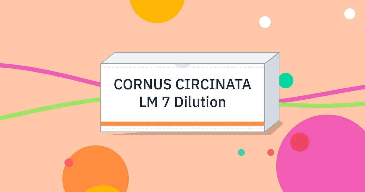 Symbolbild: Packung mit der Aufschrift CORNUS CIRCINATA LM 7 Dilution (PZN 13452086) – Verfügbarkeit und Bezug in Apotheken in Frankfurt am Main