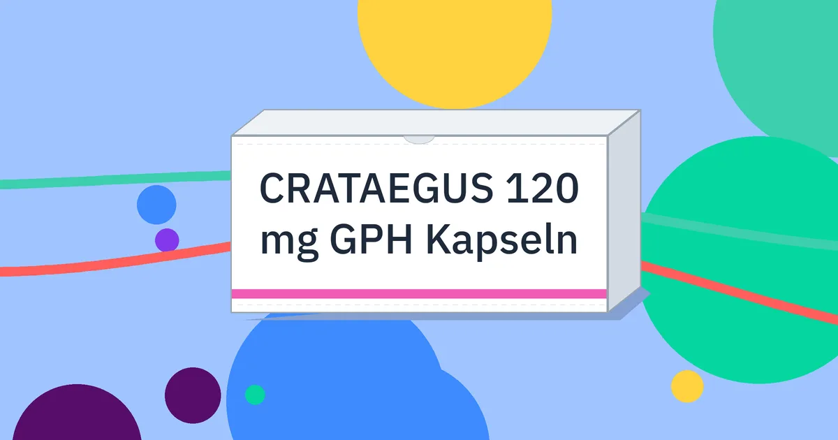 Symbolbild: Packung mit der Aufschrift CRATAEGUS 120 mg GPH Kapseln (PZN 03437430) – Verfügbarkeit und Bezug in Apotheken in Frankfurt am Main