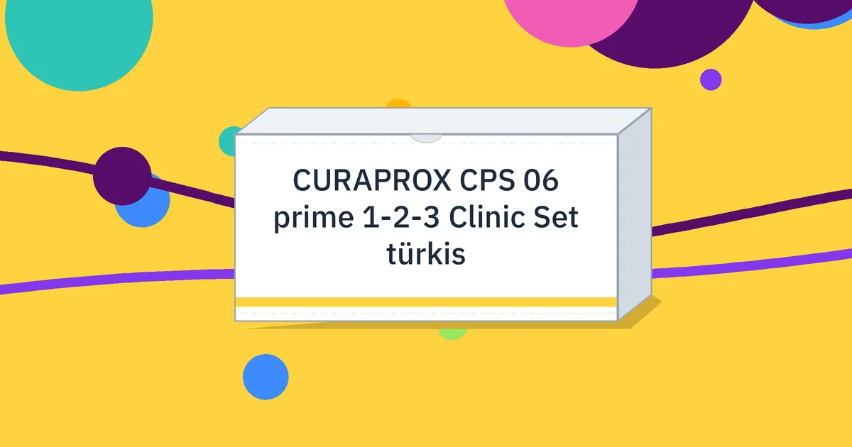 Symbolbild: Packung mit der Aufschrift CURAPROX CPS 06 prime 1-2-3 Clinic Set türkis (PZN 16242768) – Verfügbarkeit und Bezug in Apotheken in Frankfurt am Main