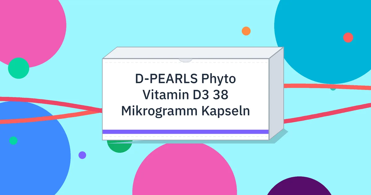 Symbolbild: Packung mit der Aufschrift D-PEARLS Phyto Vitamin D3 38 Mikrogramm Kapseln (PZN 19226882) – Verfügbarkeit und Bezug in Apotheken in Frankfurt am Main