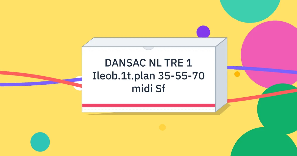 Symbolbild: Packung mit der Aufschrift DANSAC NL TRE 1 Ileob.1t.plan 35-55-70 midi Sf (PZN 16196962) – Verfügbarkeit und Bezug in Apotheken in Frankfurt am Main