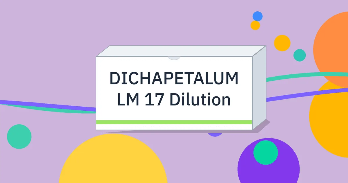 Symbolbild: Packung mit der Aufschrift DICHAPETALUM LM 17 Dilution (PZN 13464296) – Verfügbarkeit und Bezug in Apotheken in Frankfurt am Main