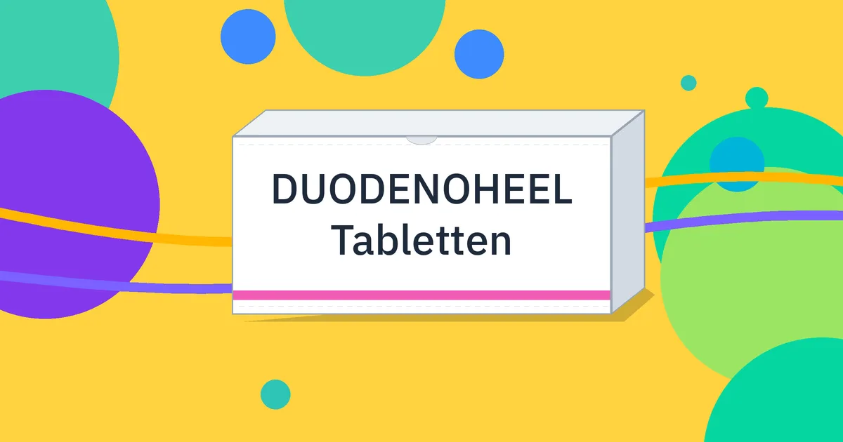 Symbolbild: Packung mit der Aufschrift DUODENOHEEL Tabletten (PZN 00308643) – Verfügbarkeit und Bezug in Apotheken in Frankfurt am Main