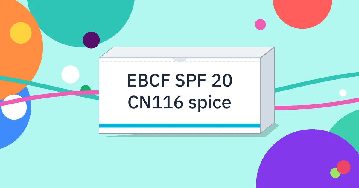 Symbolbild: Packung mit der Aufschrift EBCF SPF 20 CN116 spice (PZN 18895345) – Verfügbarkeit und Bezug in Apotheken in Frankfurt am Main