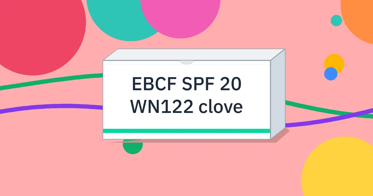 Symbolbild: Packung mit der Aufschrift EBCF SPF 20 WN122 clove (PZN 18895233) – Verfügbarkeit und Bezug in Apotheken in Frankfurt am Main