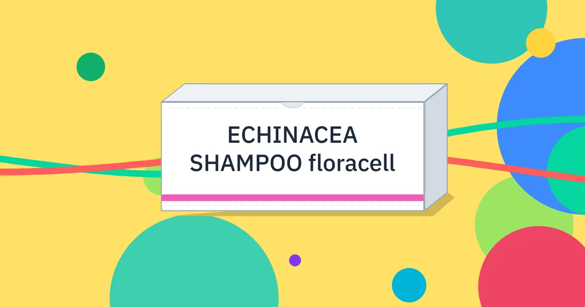 Symbolbild: Packung mit der Aufschrift ECHINACEA SHAMPOO floracell (PZN 02244947) – Verfügbarkeit und Bezug in Apotheken in Frankfurt am Main