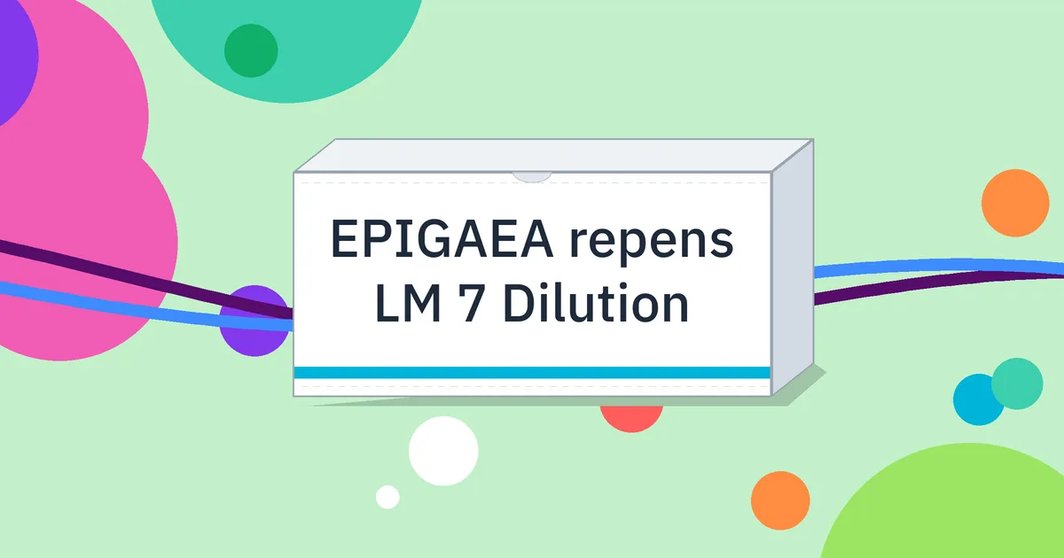 Symbolbild: Packung mit der Aufschrift EPIGAEA repens LM 7 Dilution (PZN 13471563) – Verfügbarkeit und Bezug in Apotheken in Frankfurt am Main