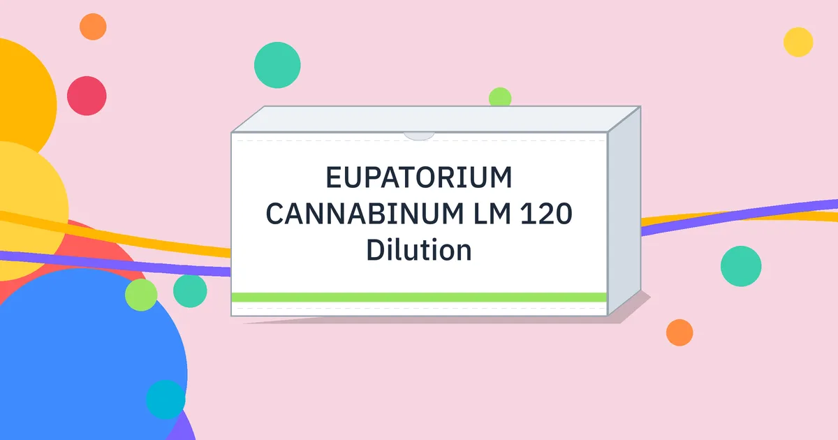 Symbolbild: Packung mit der Aufschrift EUPATORIUM CANNABINUM LM 120 Dilution (PZN 12846073) – Verfügbarkeit und Bezug in Apotheken in Frankfurt am Main