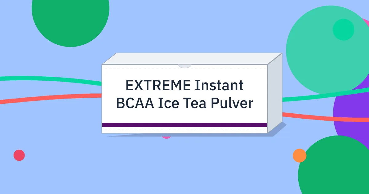 Symbolbild: Packung mit der Aufschrift EXTREME Instant BCAA Ice Tea Pulver (PZN 12505751) – Verfügbarkeit und Bezug in Apotheken in Frankfurt am Main