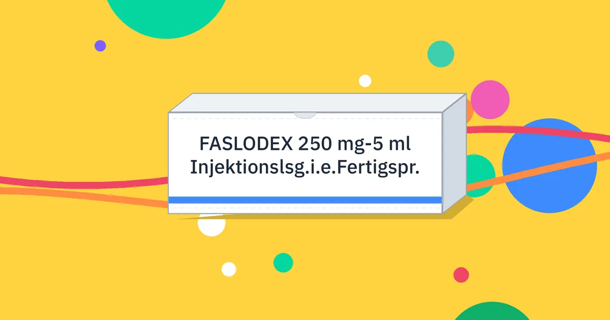 Symbolbild: Packung mit der Aufschrift FASLODEX 250 mg-5 ml Injektionslsg.i.e.Fertigspr. (PZN 06581771) – Verfügbarkeit und Bezug in Apotheken in Frankfurt am Main