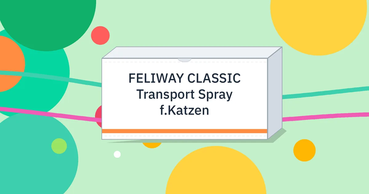 Symbolbild: Packung mit der Aufschrift FELIWAY CLASSIC Transport Spray f.Katzen (PZN 17364054) – Verfügbarkeit und Bezug in Apotheken in Frankfurt am Main