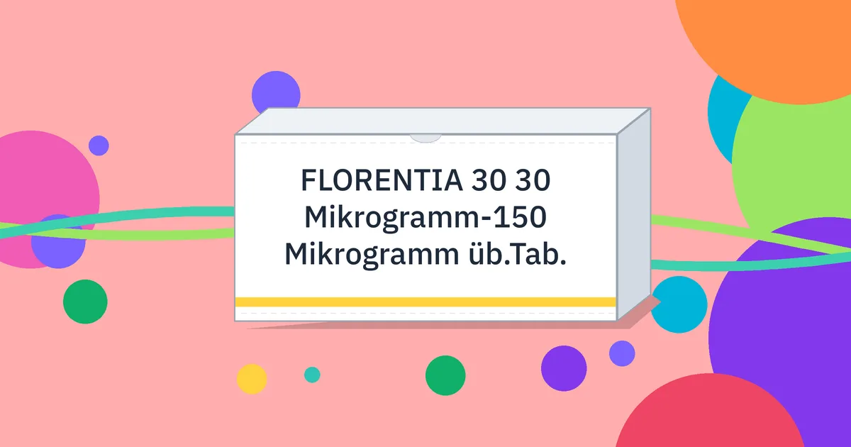 Symbolbild: Packung mit der Aufschrift FLORENTIA 30 30 Mikrogramm-150 Mikrogramm üb.Tab. (PZN 10262250) – Verfügbarkeit und Bezug in Apotheken in Frankfurt am Main