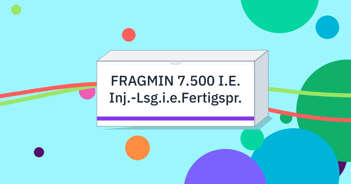 Symbolbild: Packung mit der Aufschrift FRAGMIN 7.500 I.E. Inj.-Lsg.i.e.Fertigspr. (PZN 10865959) – Verfügbarkeit und Bezug in Apotheken in Frankfurt am Main