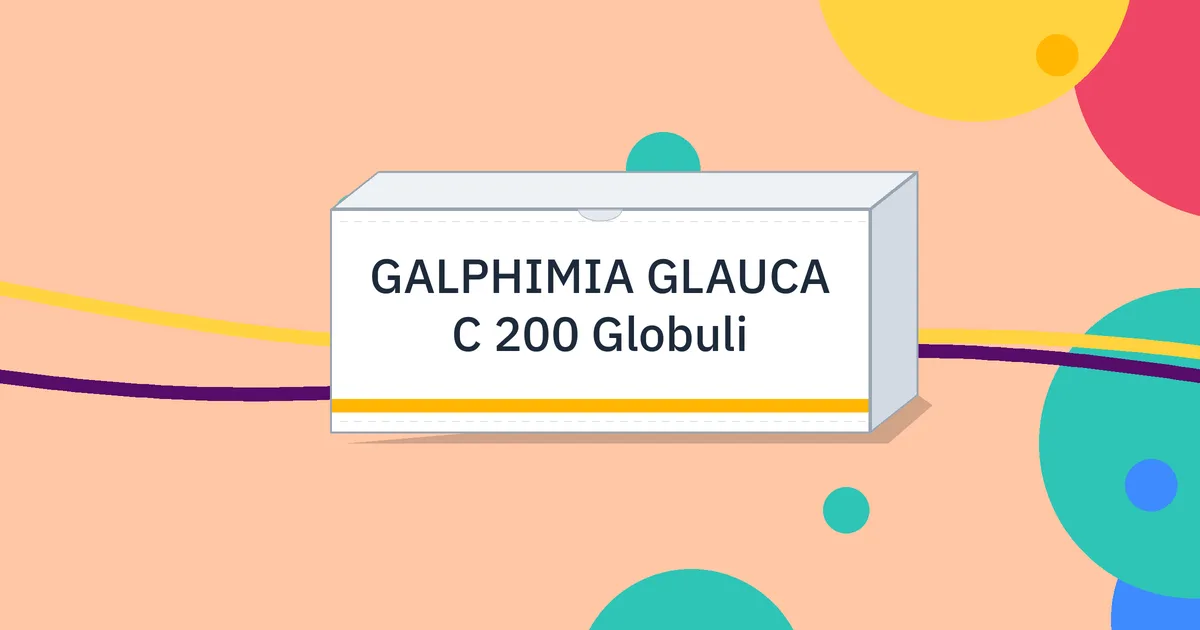 Symbolbild: Packung mit der Aufschrift GALPHIMIA GLAUCA C 200 Globuli (PZN 16695903) – Verfügbarkeit und Bezug in Apotheken in Frankfurt am Main