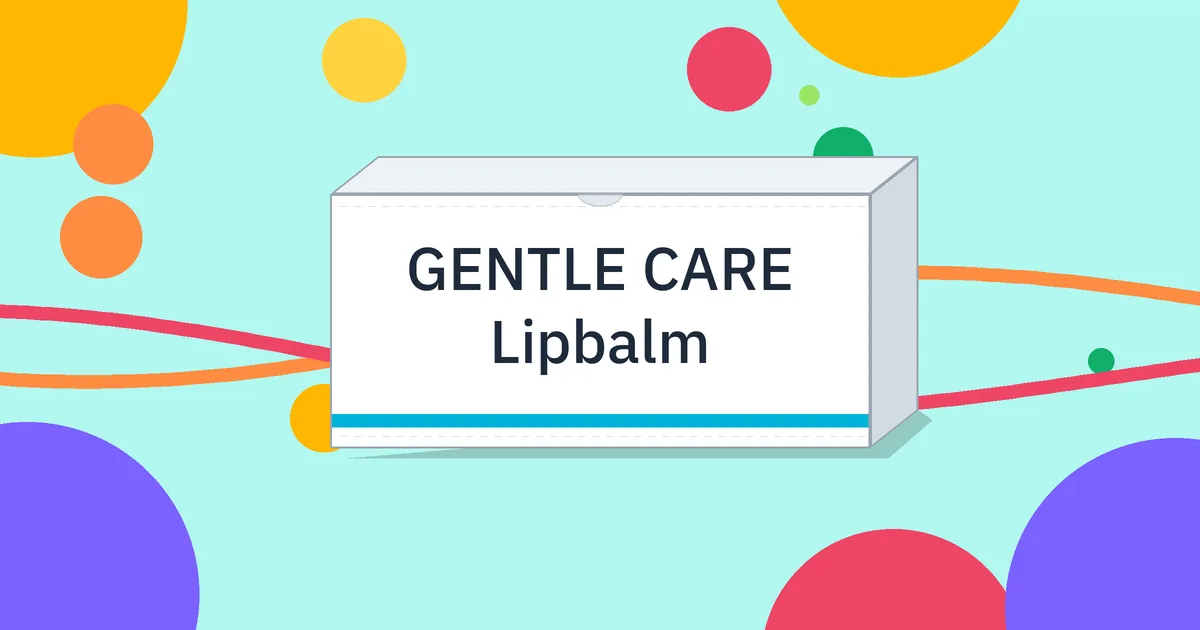 Symbolbild: Packung mit der Aufschrift GENTLE CARE Lipbalm (PZN 20207660) – Verfügbarkeit und Bezug in Apotheken in Frankfurt am Main