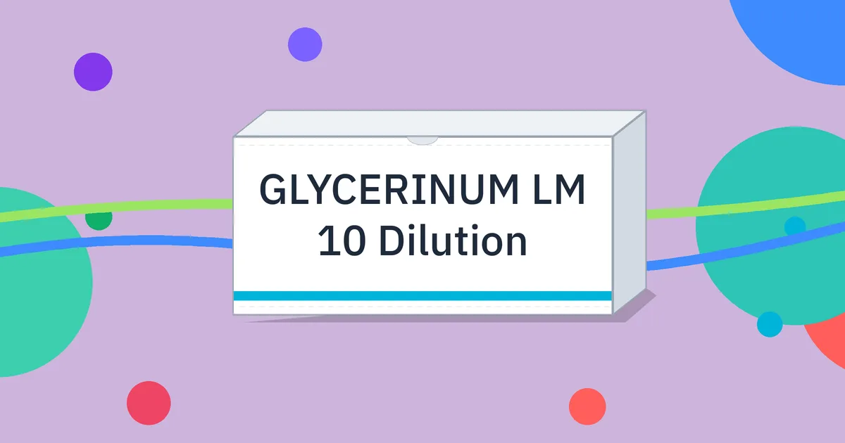 Symbolbild: Packung mit der Aufschrift GLYCERINUM LM 10 Dilution (PZN 12880319) – Verfügbarkeit und Bezug in Apotheken in Frankfurt am Main