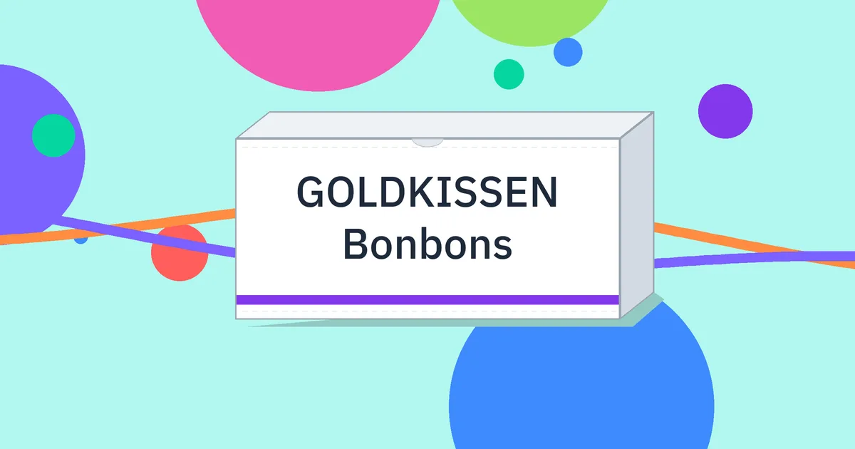Symbolbild: Packung mit der Aufschrift GOLDKISSEN Bonbons (PZN 18905902) – Verfügbarkeit und Bezug in Apotheken in Frankfurt am Main