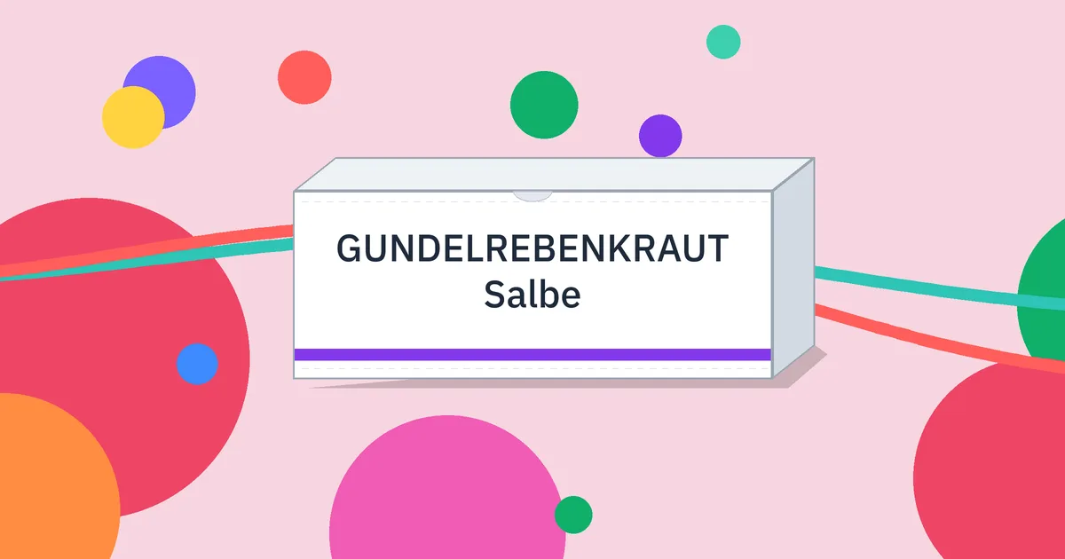Symbolbild: Packung mit der Aufschrift GUNDELREBENKRAUT Salbe (PZN 18091316) – Verfügbarkeit und Bezug in Apotheken in Frankfurt am Main