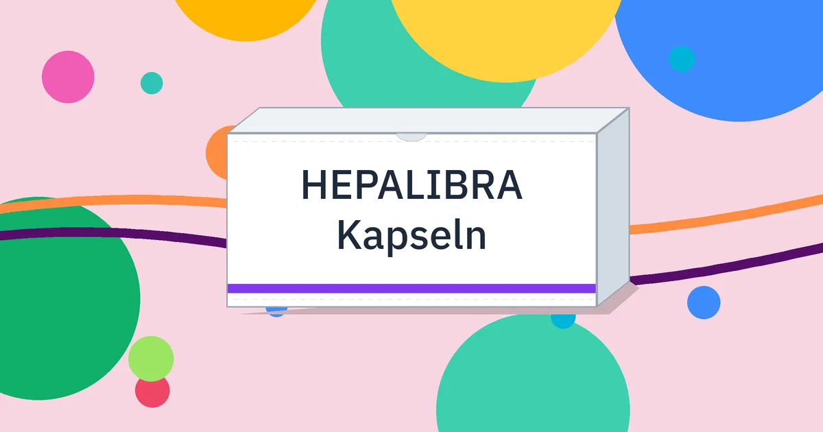 Symbolbild: Packung mit der Aufschrift HEPALIBRA Kapseln (PZN 19892219) – Verfügbarkeit und Bezug in Apotheken in Frankfurt am Main