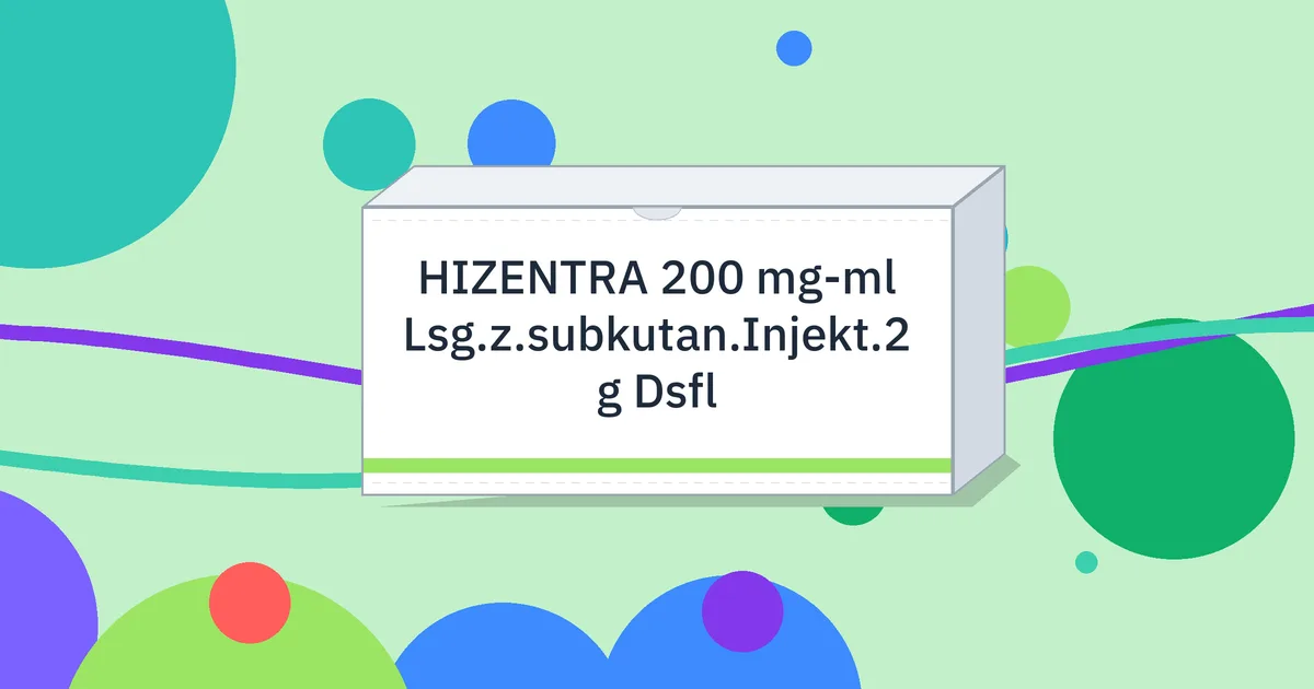 Symbolbild: Packung mit der Aufschrift HIZENTRA 200 mg-ml Lsg.z.subkutan.Injekt.2 g Dsfl (PZN 11678314) – Verfügbarkeit und Bezug in Apotheken in Frankfurt am Main