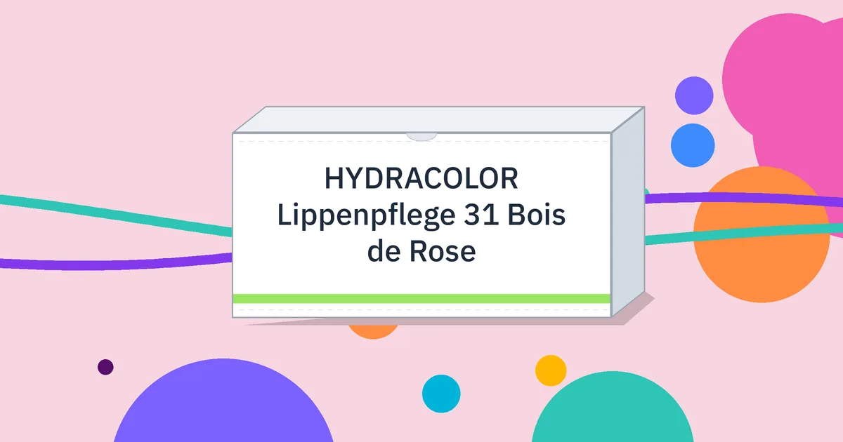 Symbolbild: Packung mit der Aufschrift HYDRACOLOR Lippenpflege 31 Bois de Rose (PZN 00925703) – Verfügbarkeit und Bezug in Apotheken in Frankfurt am Main