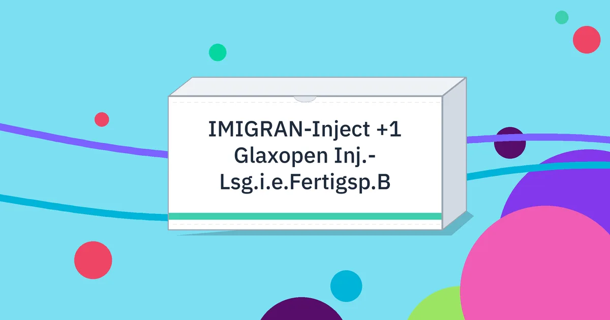 Symbolbild: Packung mit der Aufschrift IMIGRAN-Inject +1 Glaxopen Inj.-Lsg.i.e.Fertigsp.B (PZN 07701272) – Verfügbarkeit und Bezug in Apotheken in Frankfurt am Main