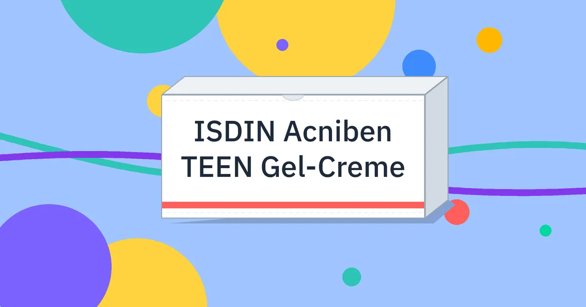 Symbolbild: Packung mit der Aufschrift ISDIN Acniben TEEN Gel-Creme (PZN 17618307) – Verfügbarkeit und Bezug in Apotheken in Frankfurt am Main