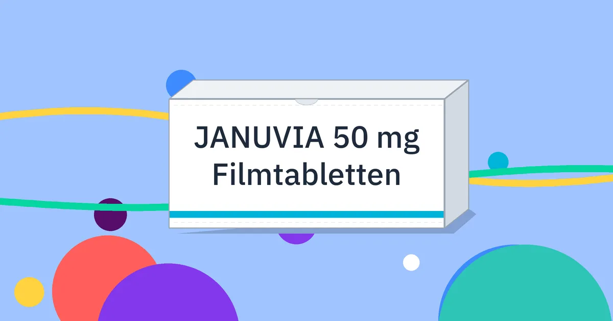 Symbolbild: Packung mit der Aufschrift JANUVIA 50 mg Filmtabletten (PZN 00814665) – Verfügbarkeit und Bezug in Apotheken in Frankfurt am Main