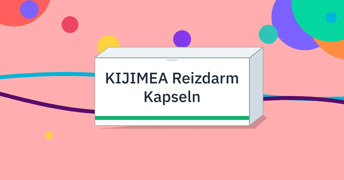 Symbolbild: Packung mit der Aufschrift KIJIMEA Reizdarm Kapseln (PZN 08813754) – Verfügbarkeit und Bezug in Apotheken in Frankfurt am Main