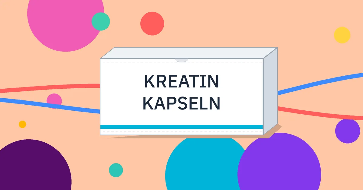 Symbolbild: Packung mit der Aufschrift KREATIN KAPSELN (PZN 10253305) – Verfügbarkeit und Bezug in Apotheken in Frankfurt am Main