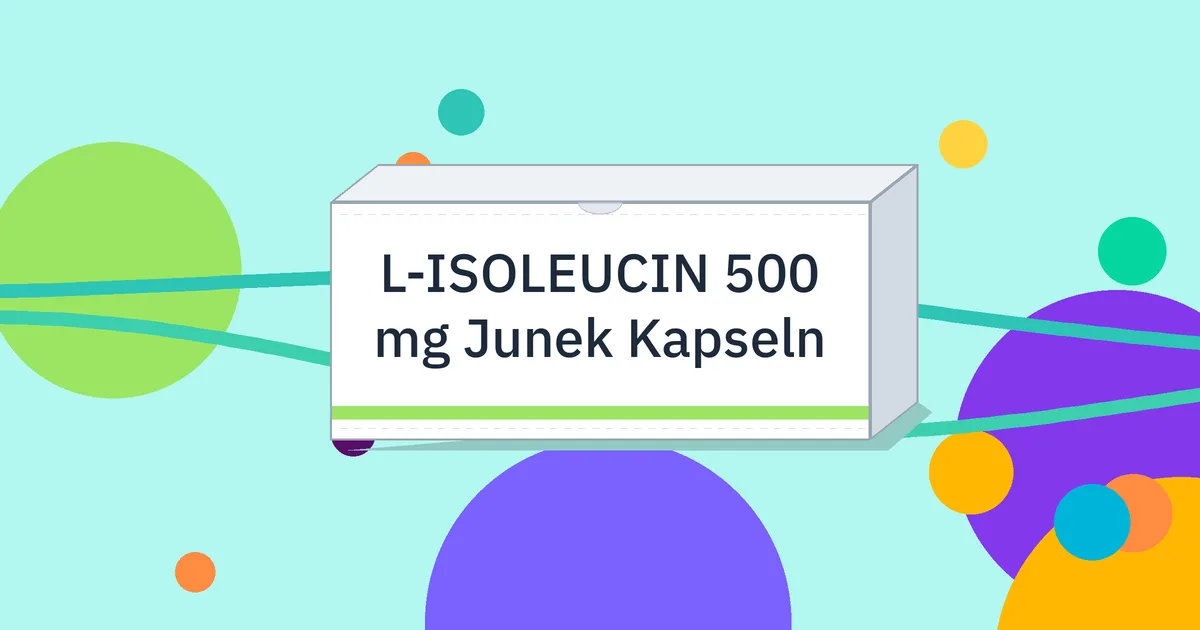 Symbolbild: Packung mit der Aufschrift L-ISOLEUCIN 500 mg Junek Kapseln (PZN 00133669) – Verfügbarkeit und Bezug in Apotheken in Frankfurt am Main