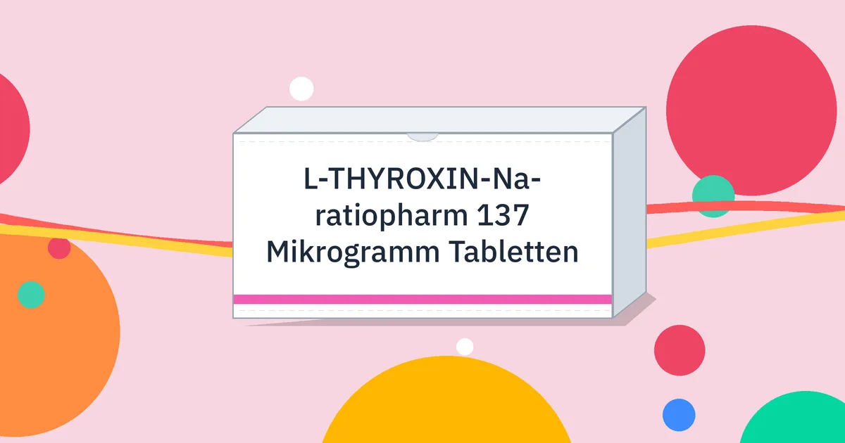 Symbolbild: Packung mit der Aufschrift L-THYROXIN-Na-ratiopharm 137 Mikrogramm Tabletten (PZN 10089834) – Verfügbarkeit und Bezug in Apotheken in Frankfurt am Main