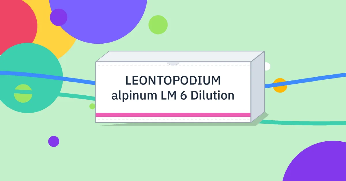 Symbolbild: Packung mit der Aufschrift LEONTOPODIUM alpinum LM 6 Dilution (PZN 13525359) – Verfügbarkeit und Bezug in Apotheken in Frankfurt am Main