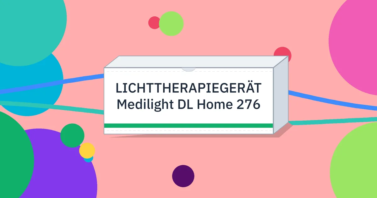 Symbolbild: Packung mit der Aufschrift LICHTTHERAPIEGERÄT Medilight DL Home 276 (PZN 01850700) – Verfügbarkeit und Bezug in Apotheken in Frankfurt am Main