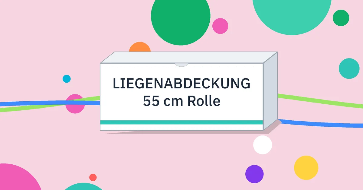 Symbolbild: Packung mit der Aufschrift LIEGENABDECKUNG 55 cm Rolle (PZN 04118632) – Verfügbarkeit und Bezug in Apotheken in Frankfurt am Main