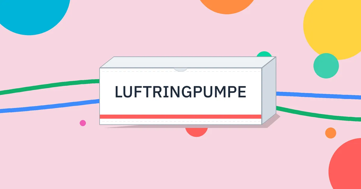 Symbolbild: Packung mit der Aufschrift LUFTRINGPUMPE (PZN 02009034) – Verfügbarkeit und Bezug in Apotheken in Frankfurt am Main