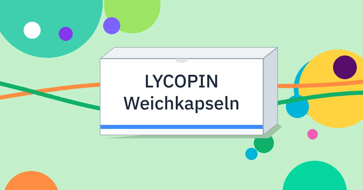 Symbolbild: Packung mit der Aufschrift LYCOPIN Weichkapseln (PZN 18455623) – Verfügbarkeit und Bezug in Apotheken in Frankfurt am Main