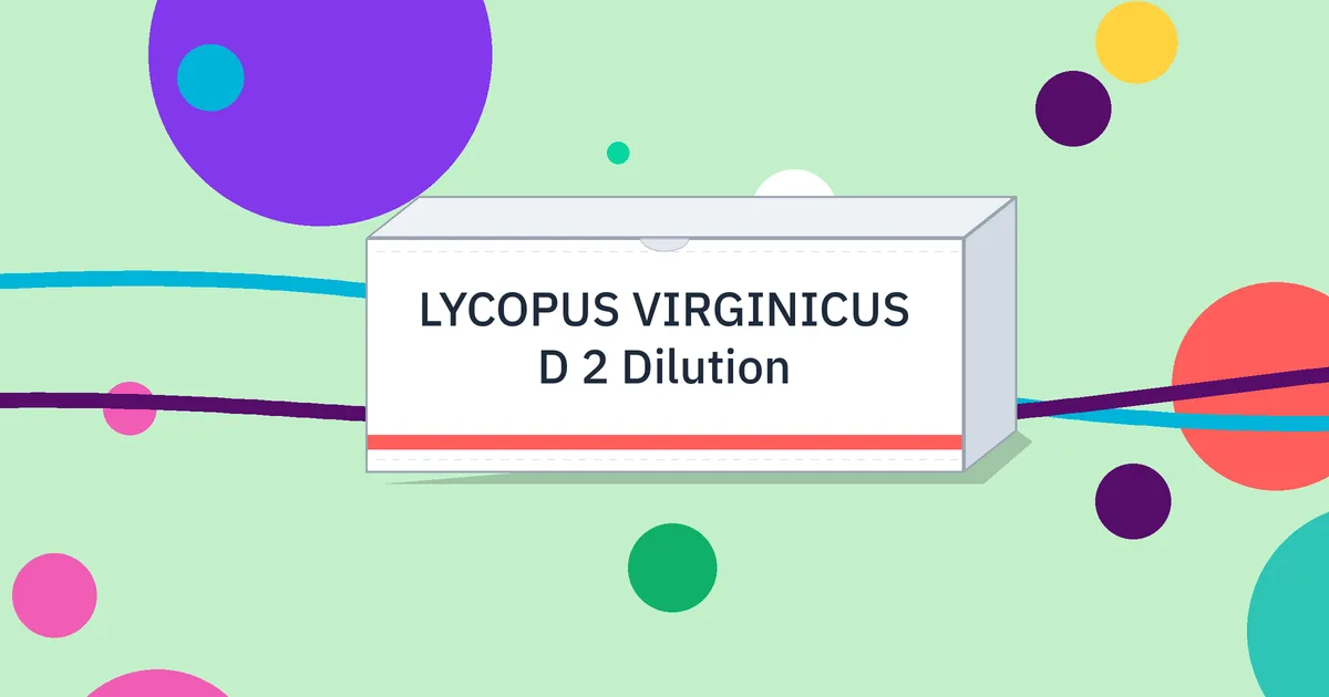 Symbolbild: Packung mit der Aufschrift LYCOPUS VIRGINICUS D 2 Dilution (PZN 01777587) – Verfügbarkeit und Bezug in Apotheken in Frankfurt am Main