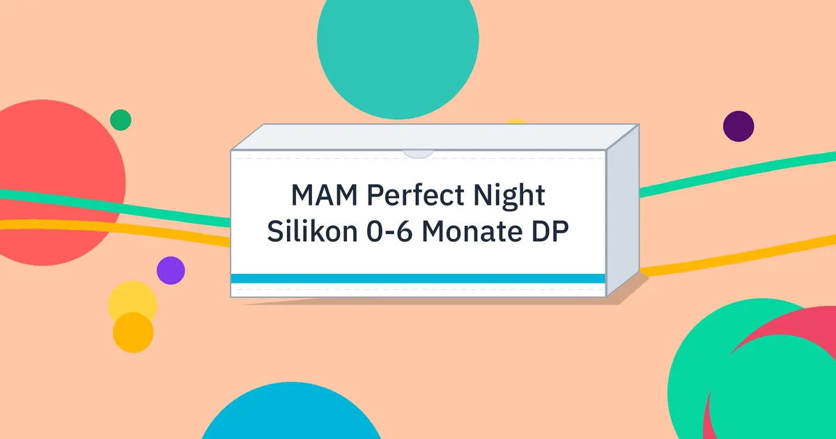 Symbolbild: Packung mit der Aufschrift MAM Perfect Night Silikon 0-6 Monate DP (PZN 17840069) – Verfügbarkeit und Bezug in Apotheken in Frankfurt am Main