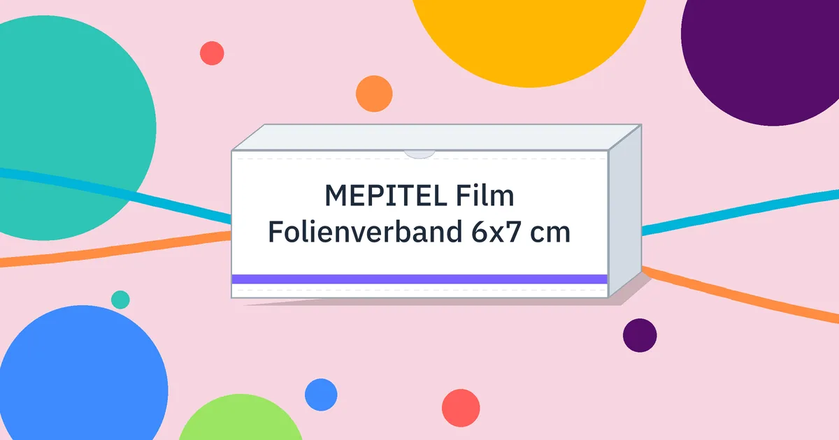 Symbolbild: Packung mit der Aufschrift MEPITEL Film Folienverband 6x7 cm (PZN 11003059) – Verfügbarkeit und Bezug in Apotheken in Frankfurt am Main